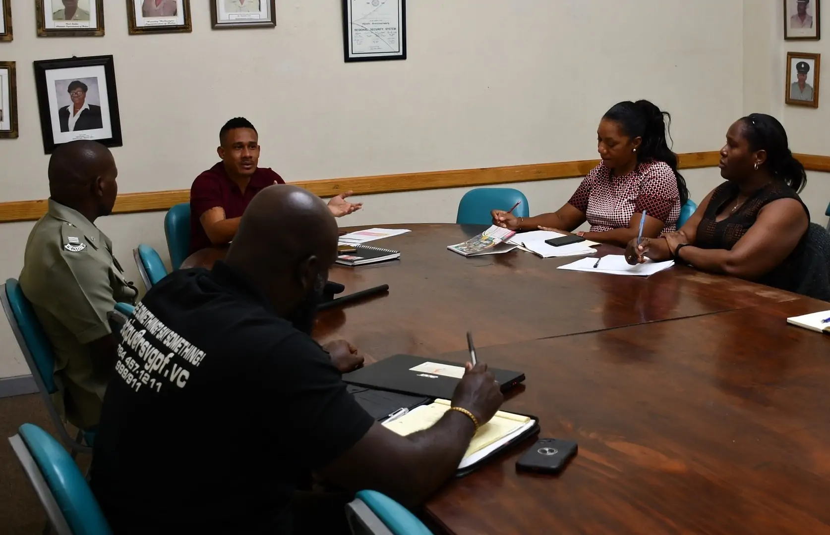 SVG Police & NCCP Discuss Innovative Approaches to Reduce Crime SVG Police & NCCP Discuss Innovative Approaches to Reduce Crime