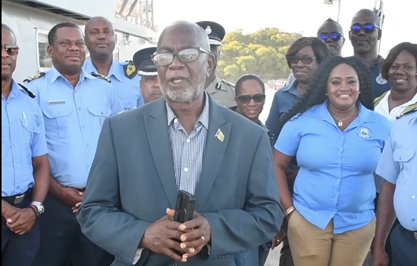 Deputy PM Leacock inspects police operations across SVG